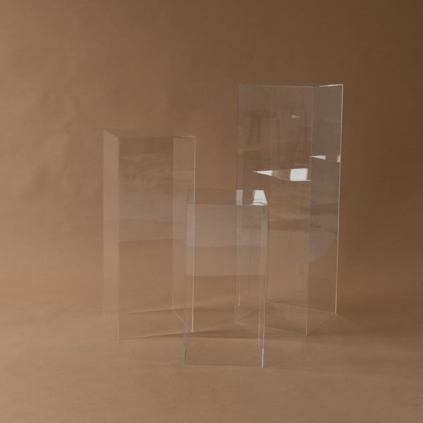 The Collective Hire - Clear Plinths Set of 3